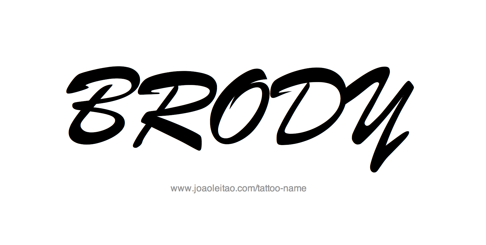 Brody Name Tattoo Designs