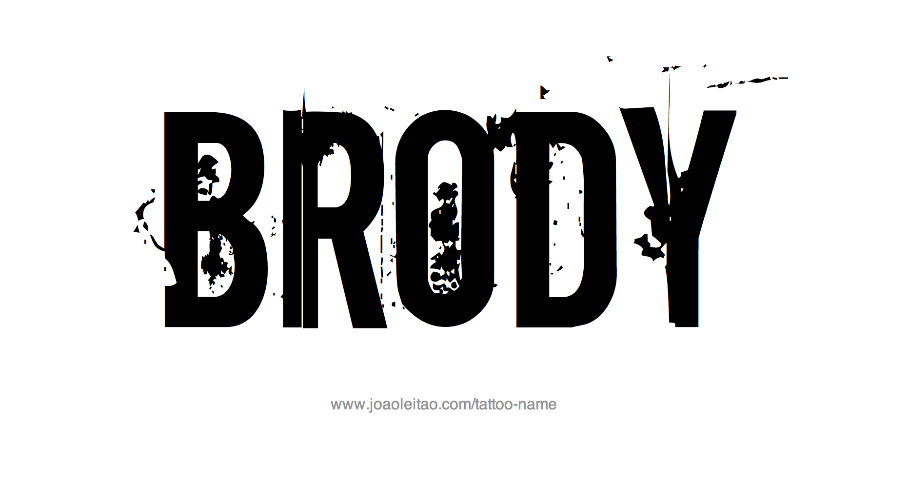 Brody Name Tattoo Designs