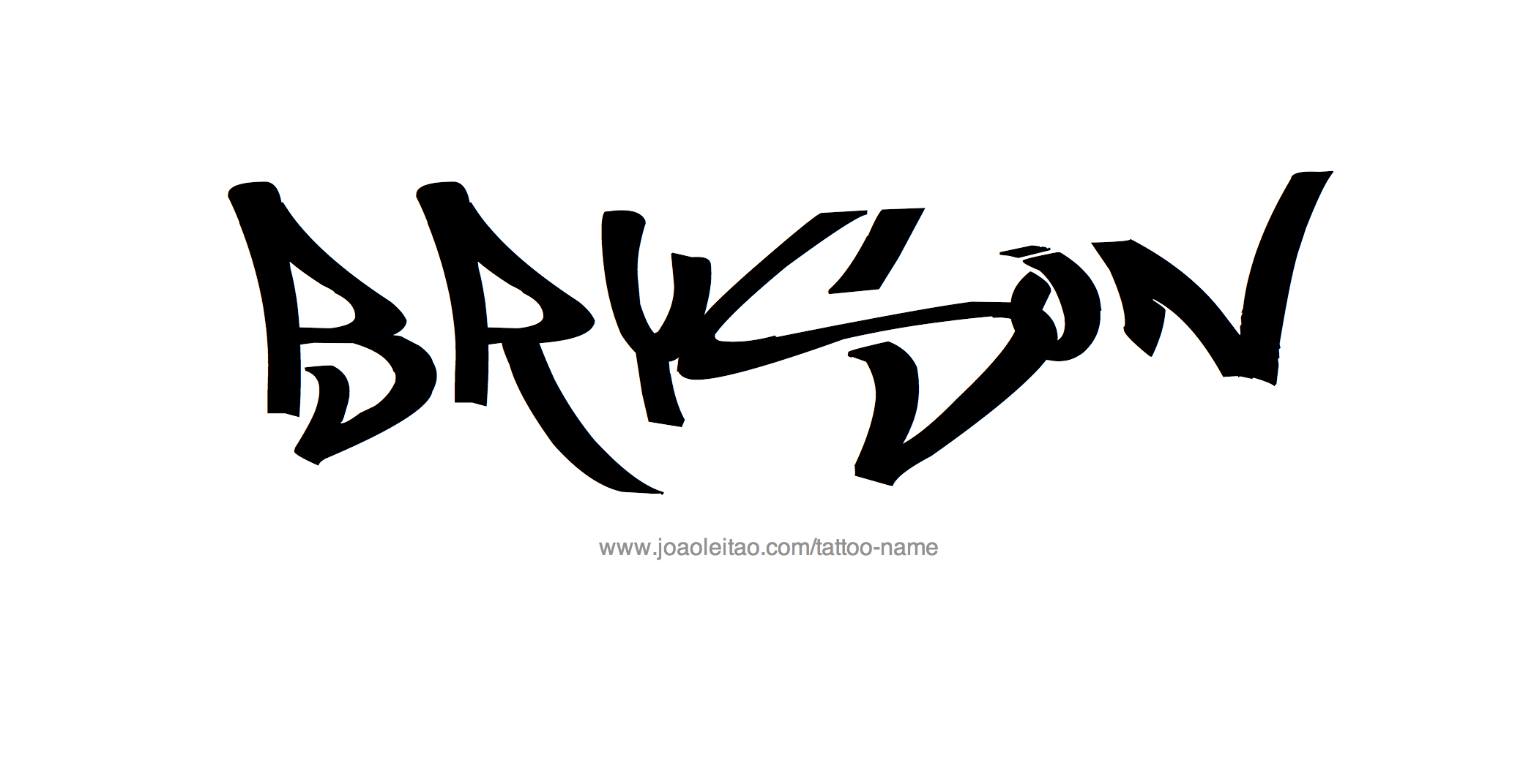Bryson Name Tattoo Designs