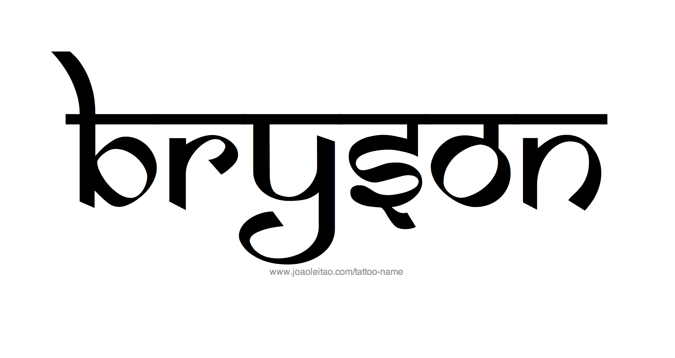 Bryson Name Tattoo Designs