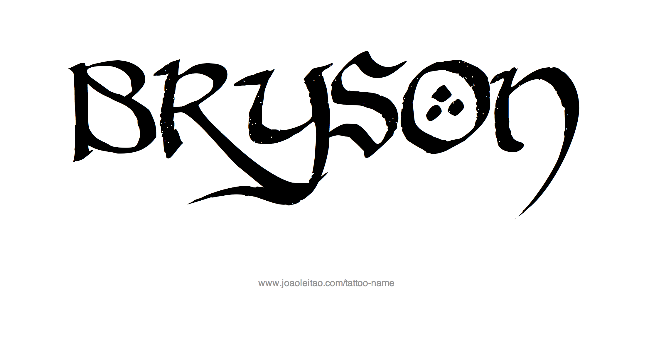Bryson Name Tattoo Designs