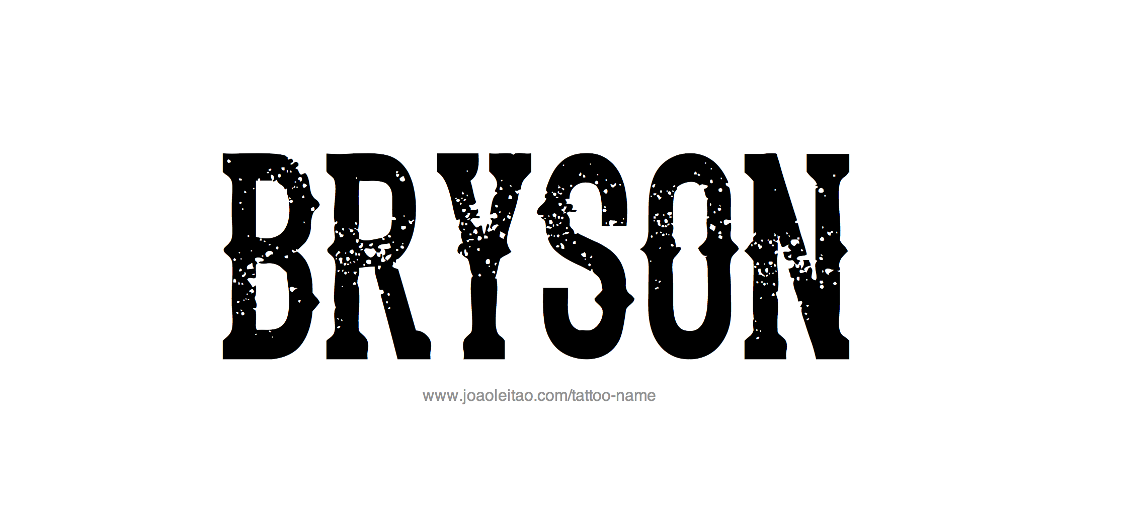 Bryson Name Tattoo Designs
