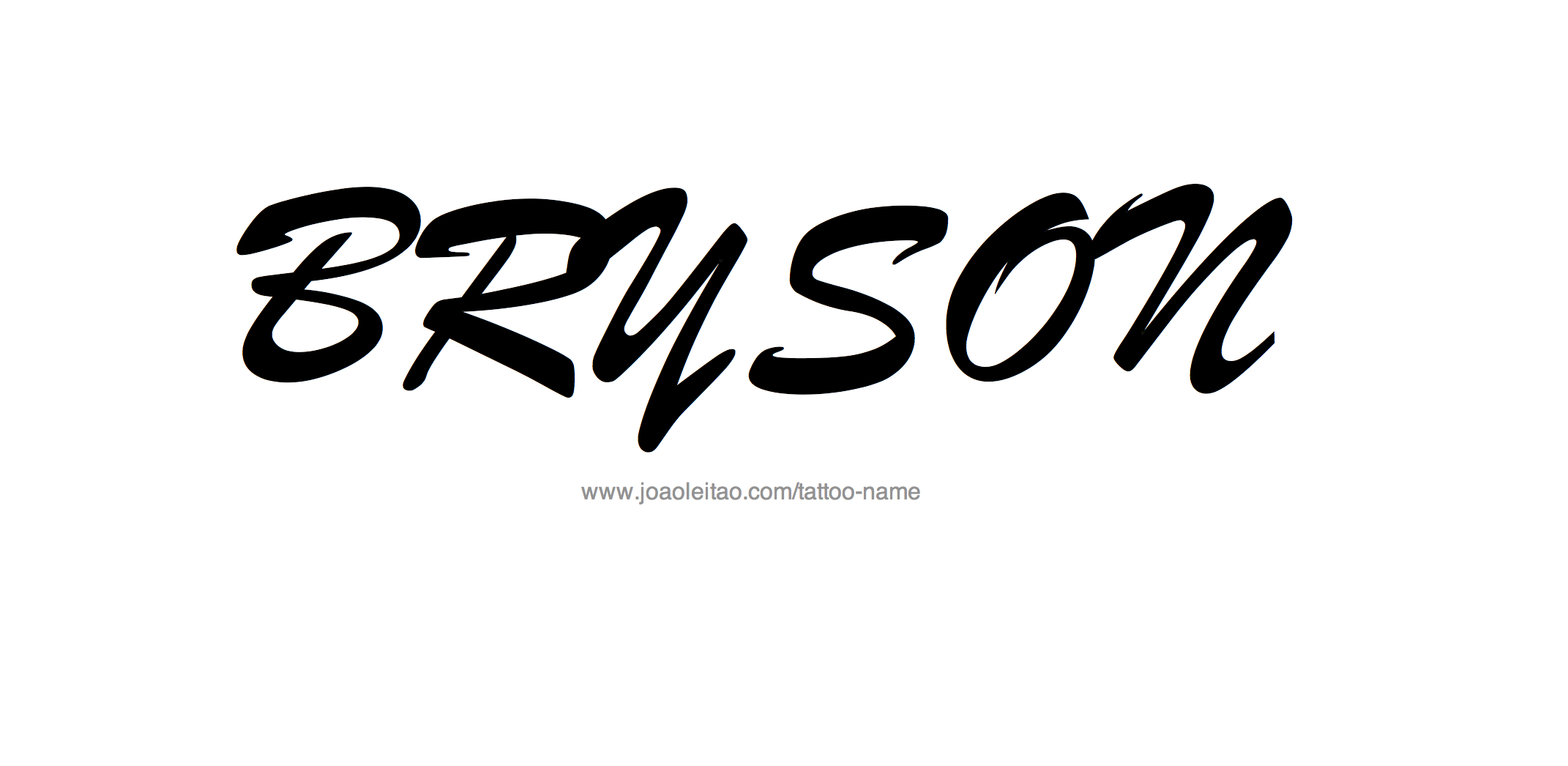 Bryson Name Tattoo Designs