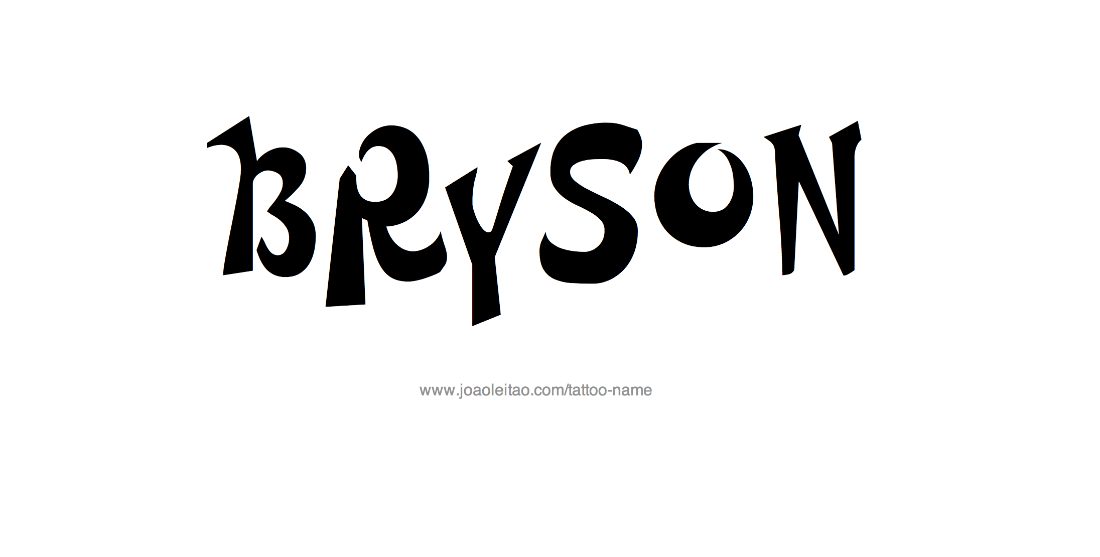 Bryson Name Tattoo Designs
