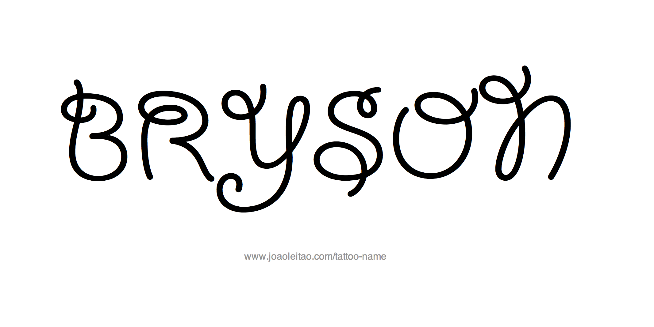Bryson Name Tattoo Designs
