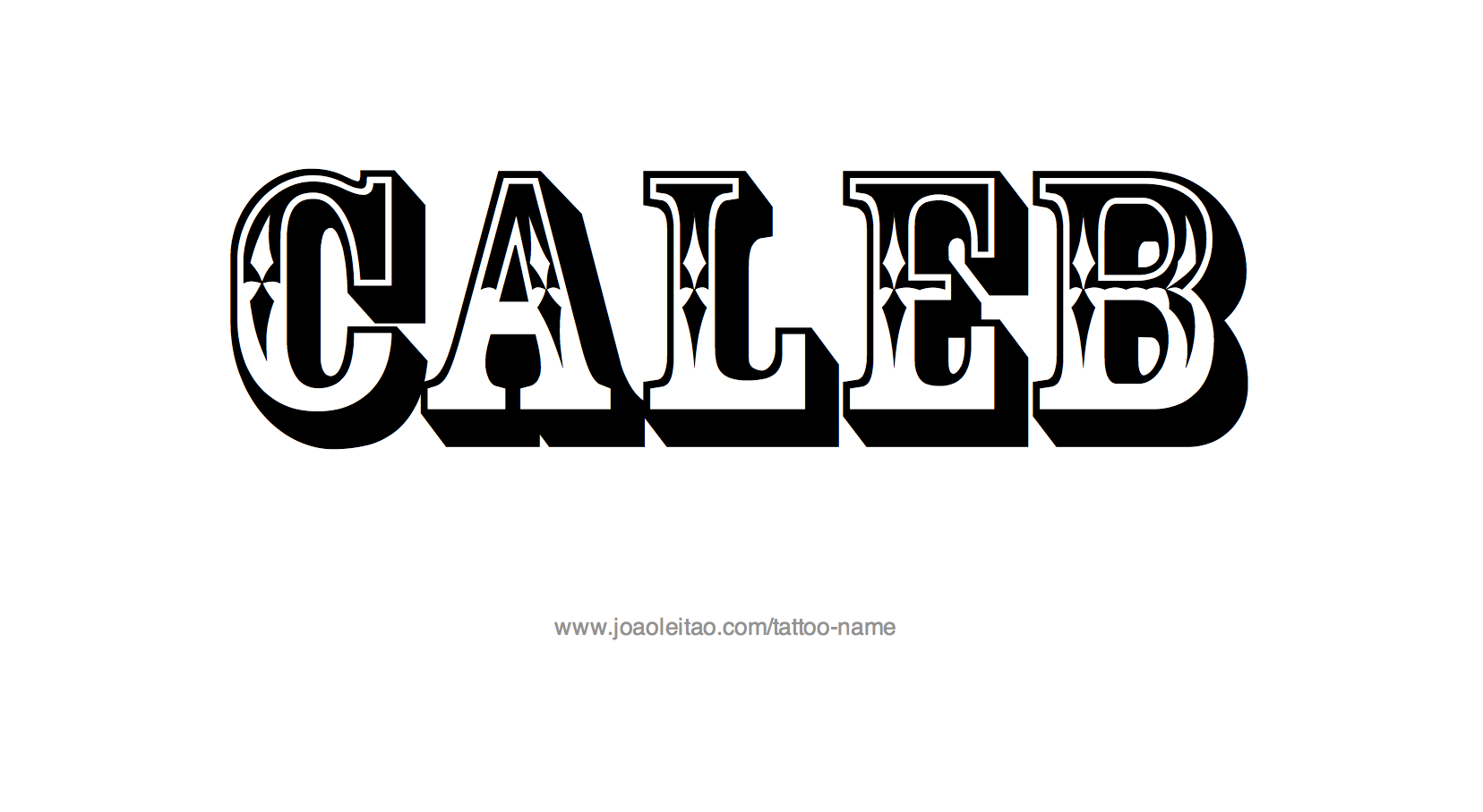 Caleb Name Tattoo Designs