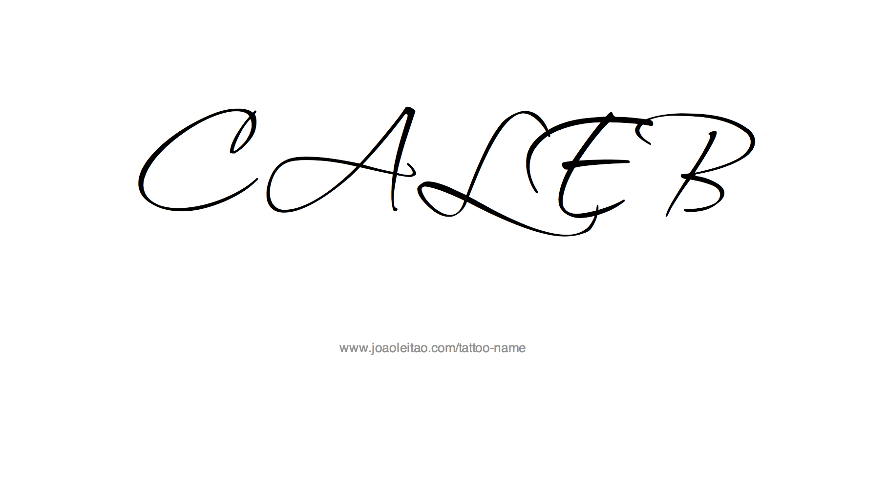 Caleb Name Tattoo Designs