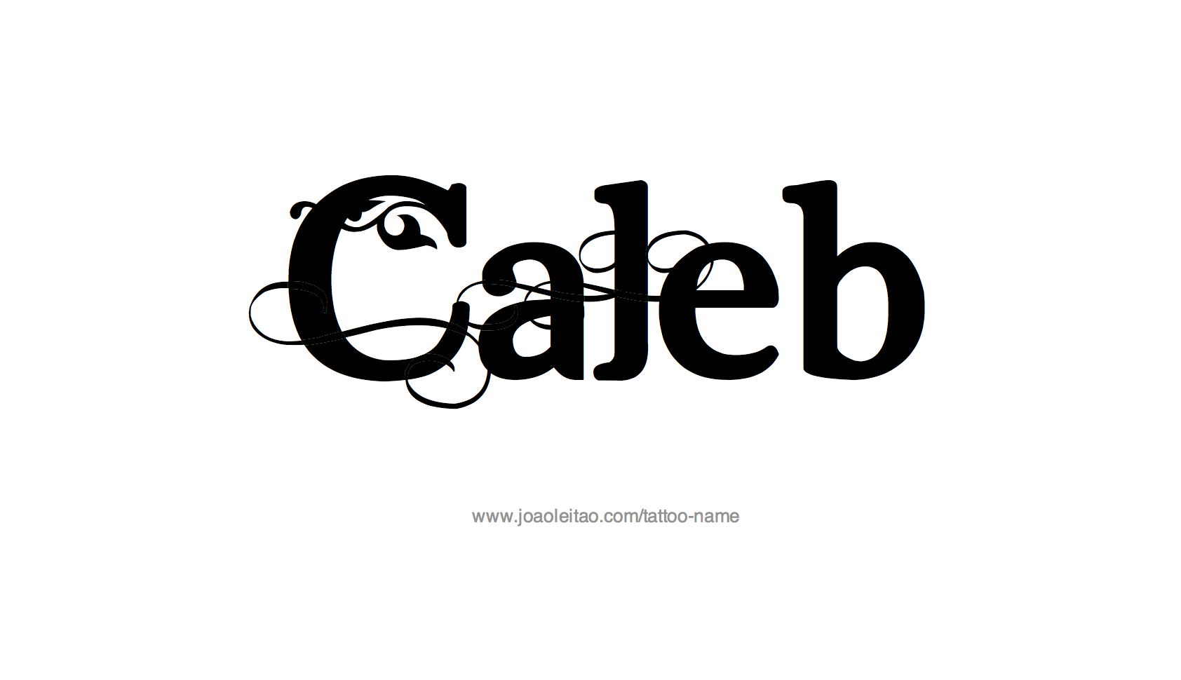 Caleb Name Tattoo Designs