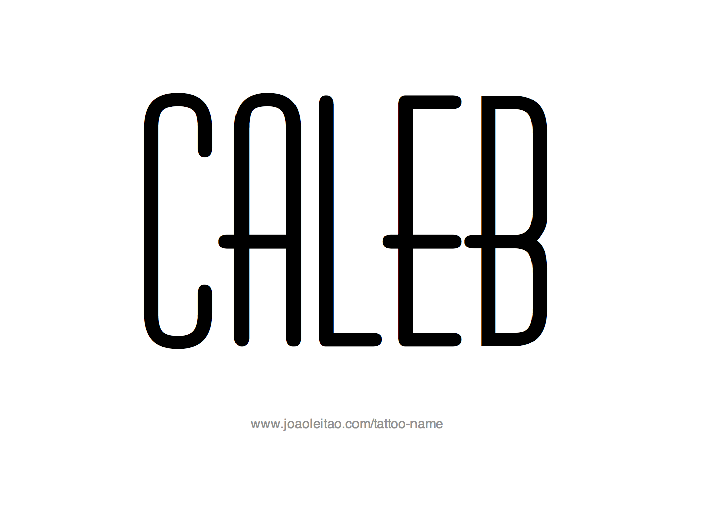 Caleb Name Tattoo Designs