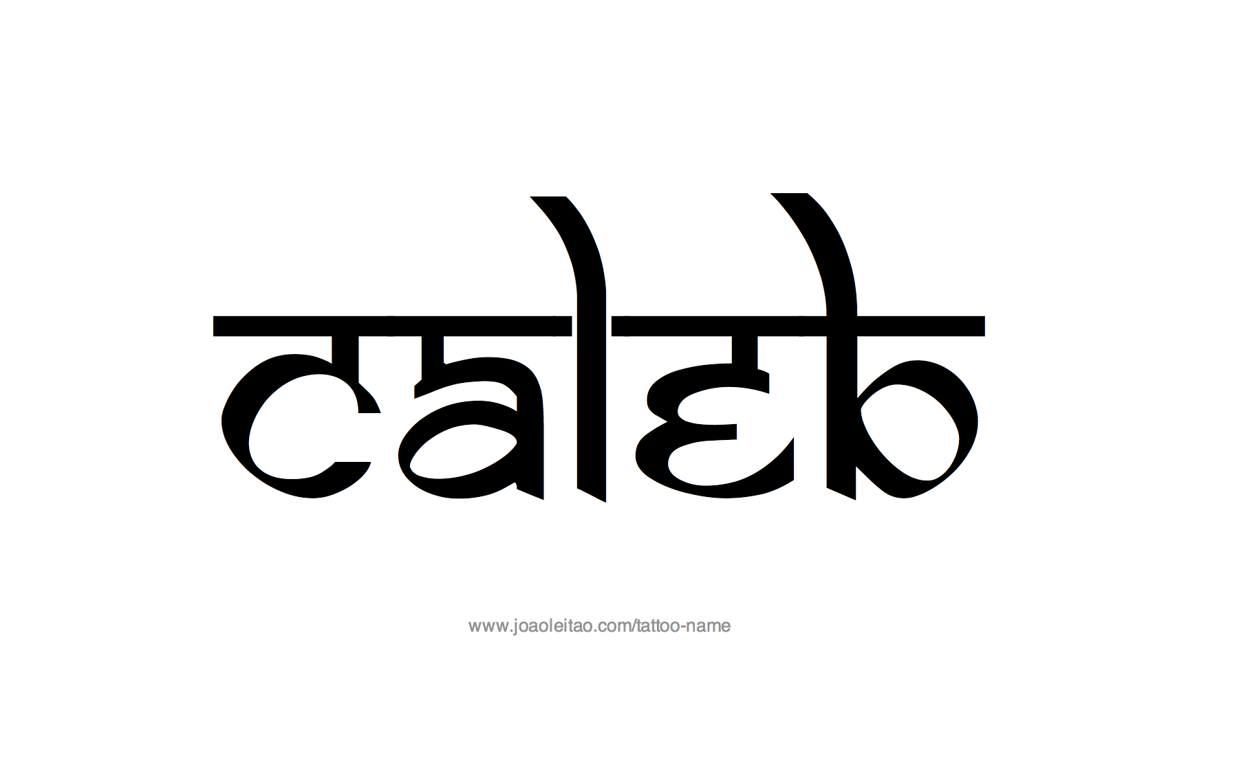 Caleb Name Tattoo Designs