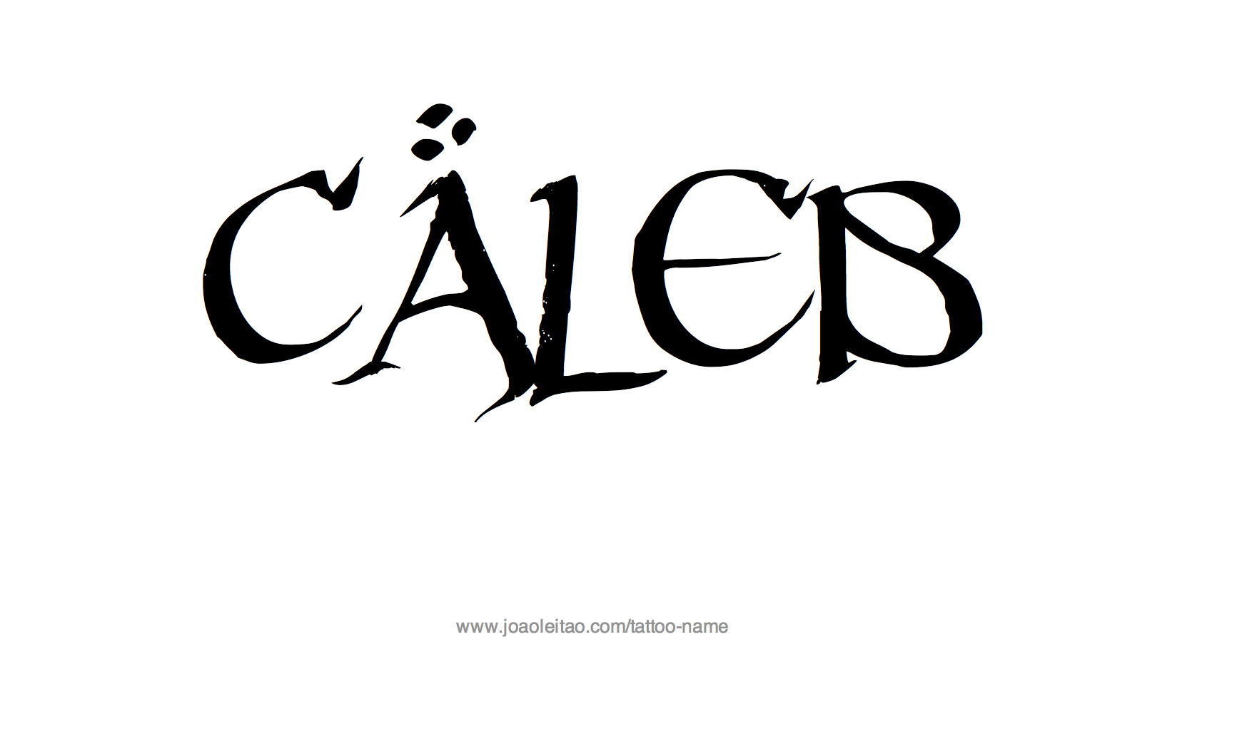 Caleb Name Tattoo Designs