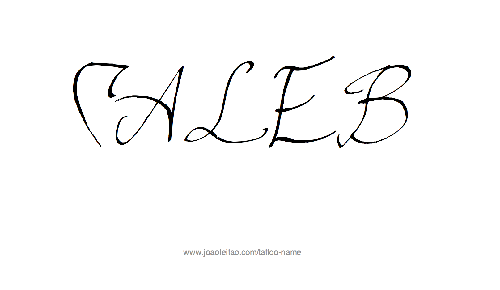 Caleb Name Tattoo Designs