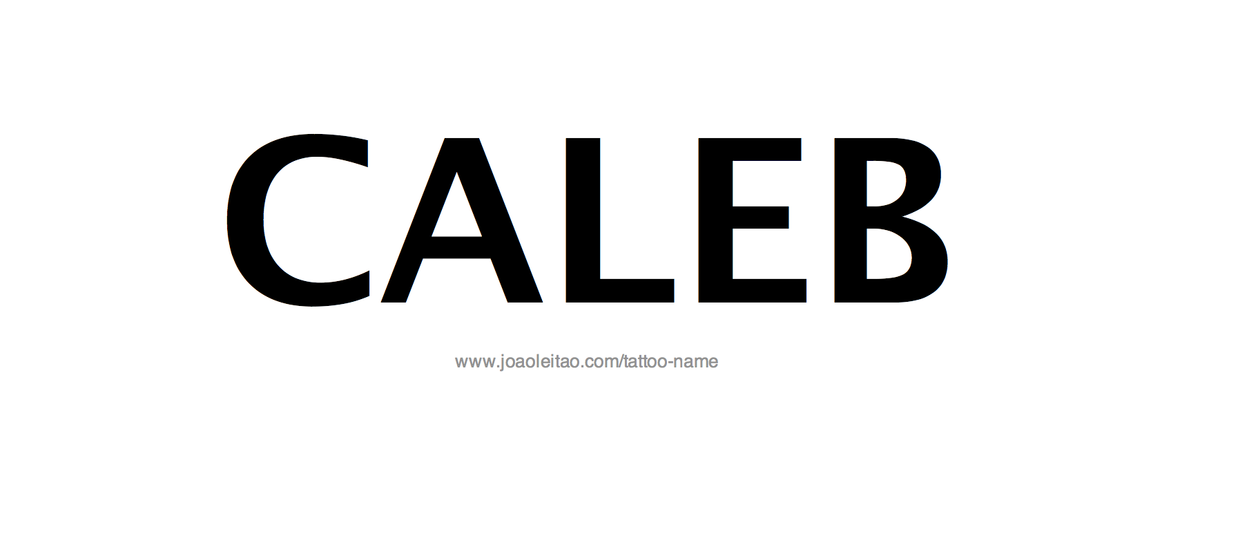 Caleb Name Tattoo Designs