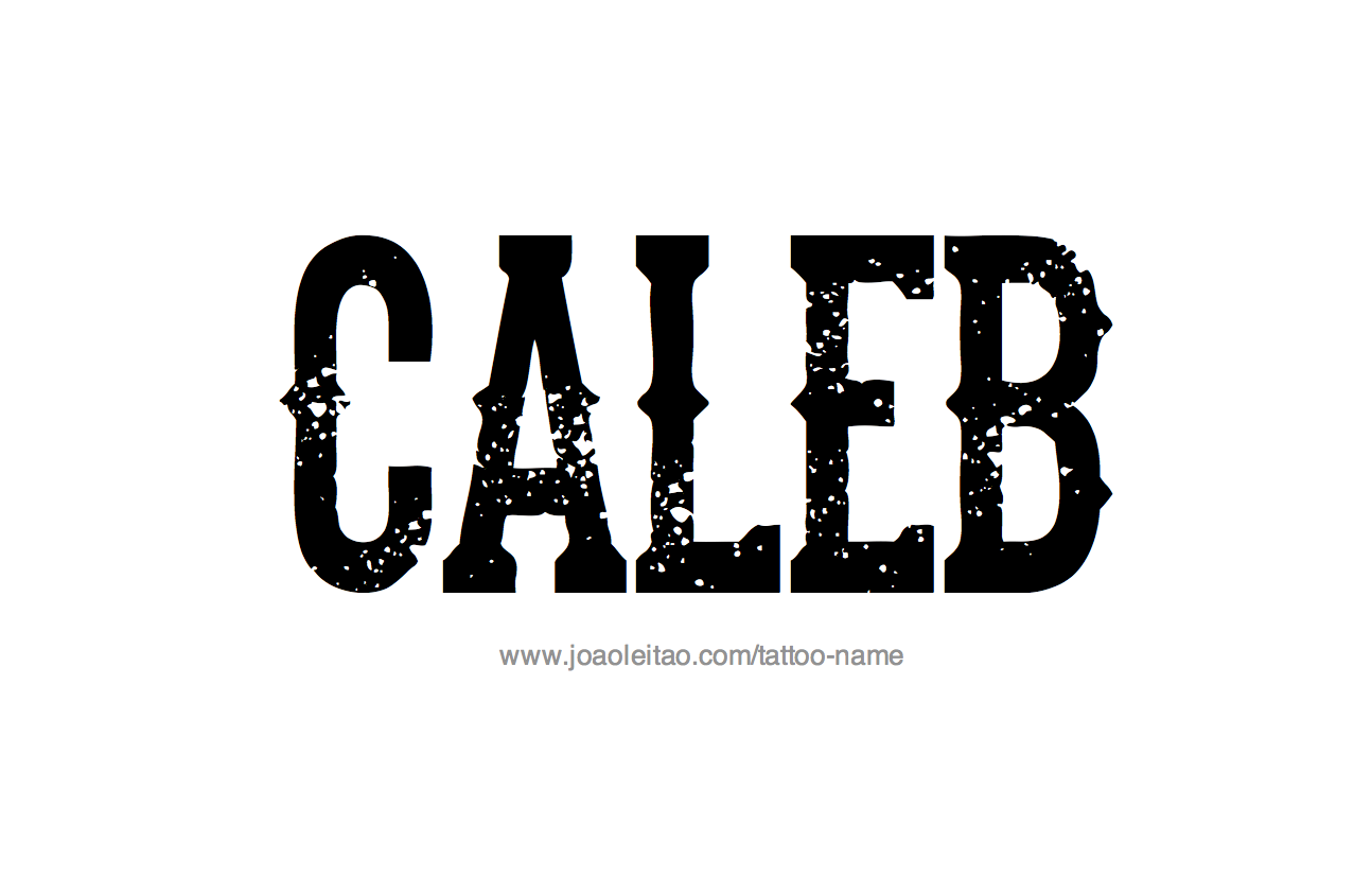 Caleb Name Tattoo Designs