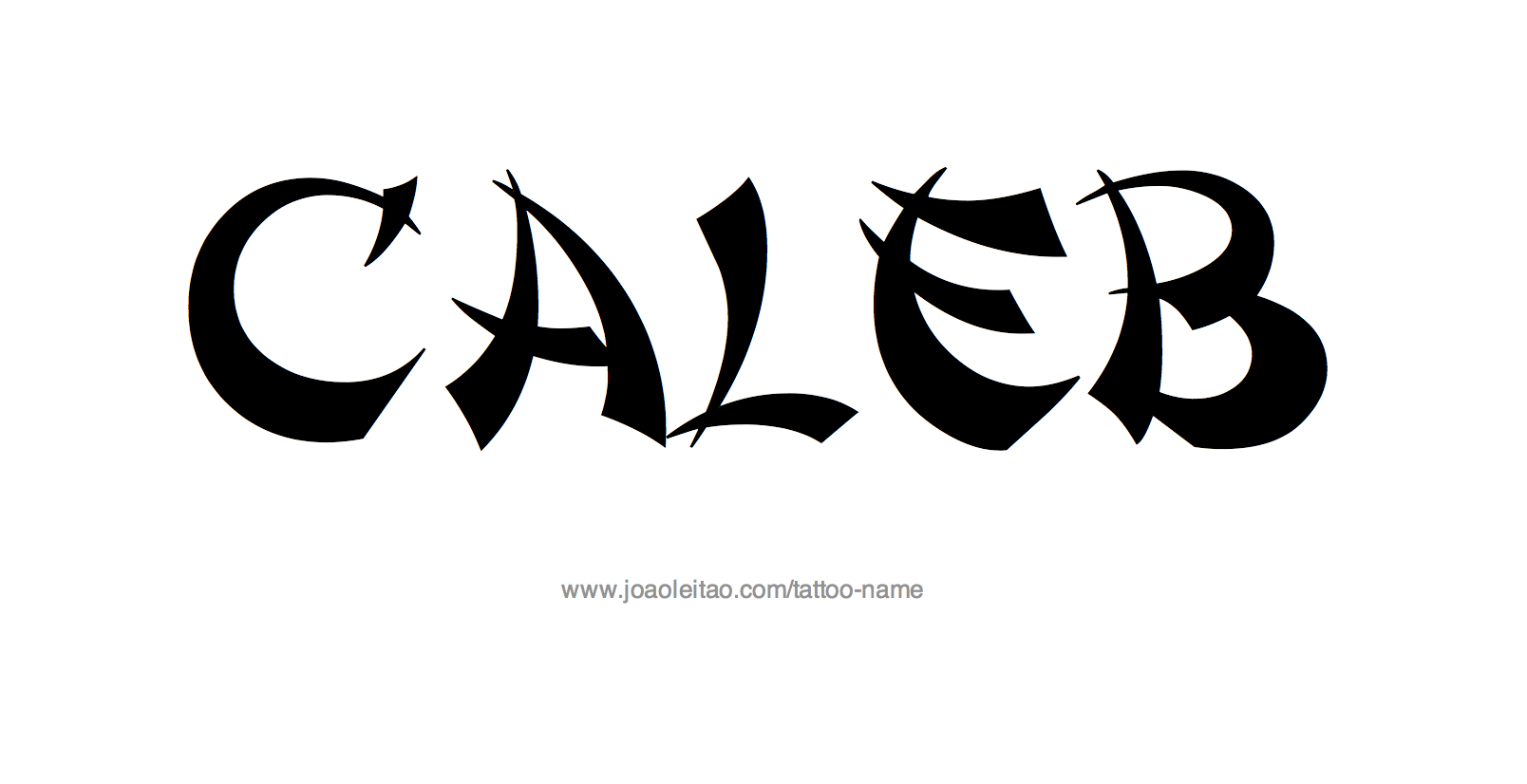 Caleb Name Tattoo Designs