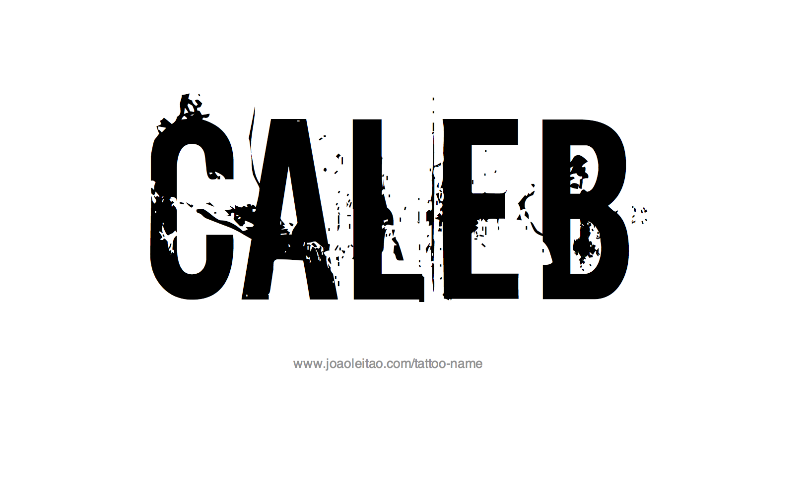 Caleb Name Tattoo Designs
