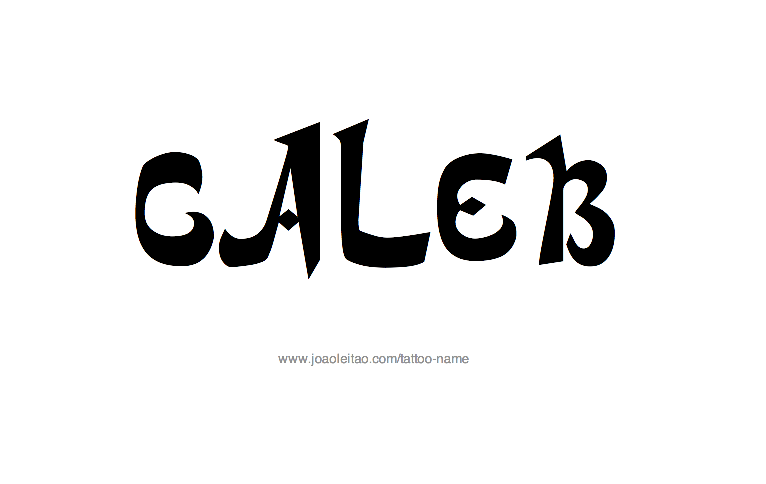 Caleb Name Tattoo Designs