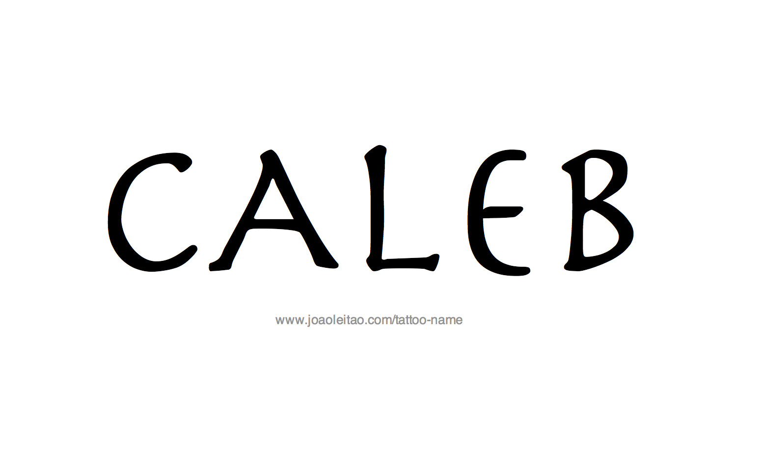 Caleb Name Tattoo Designs