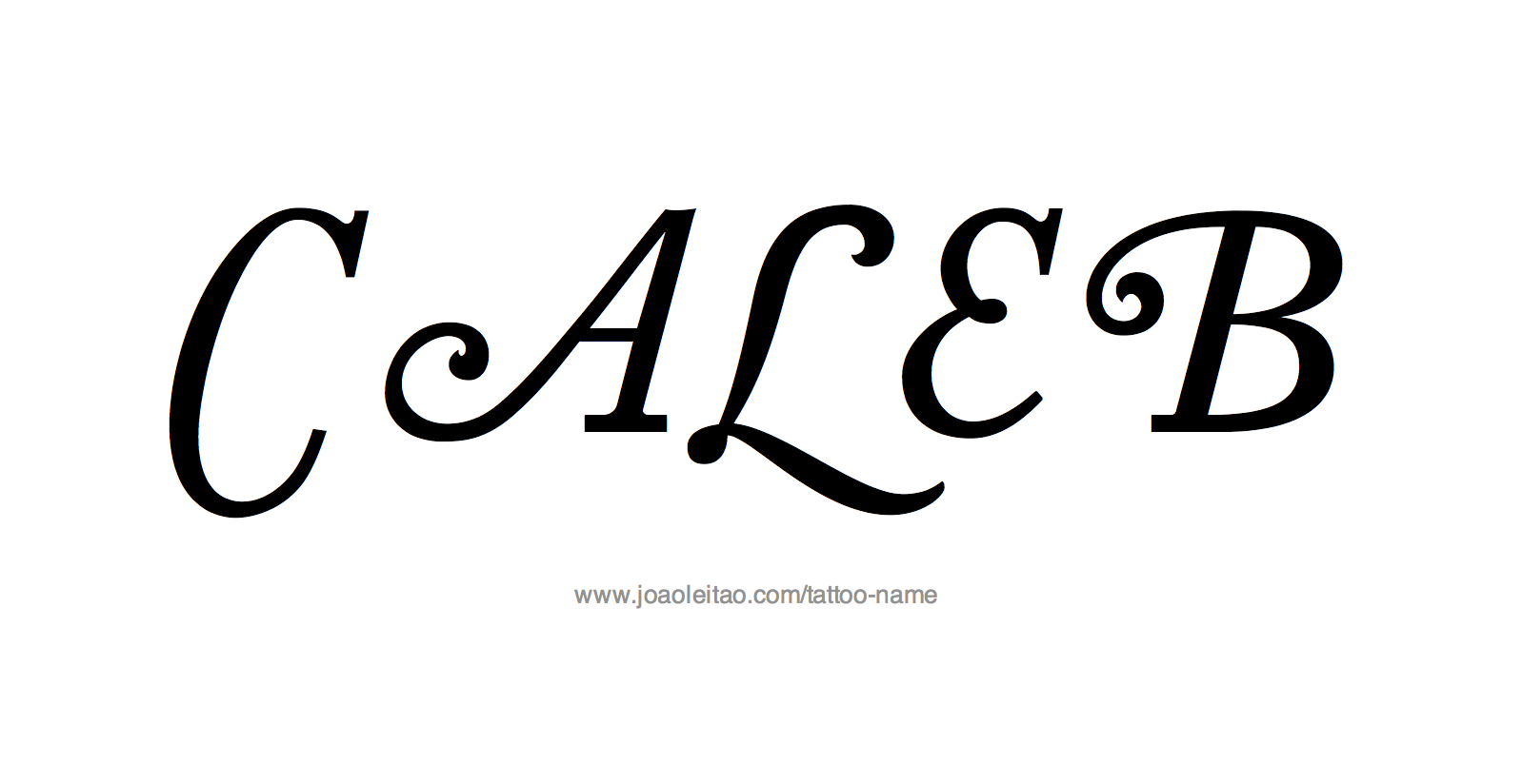 Caleb Name Tattoo Designs