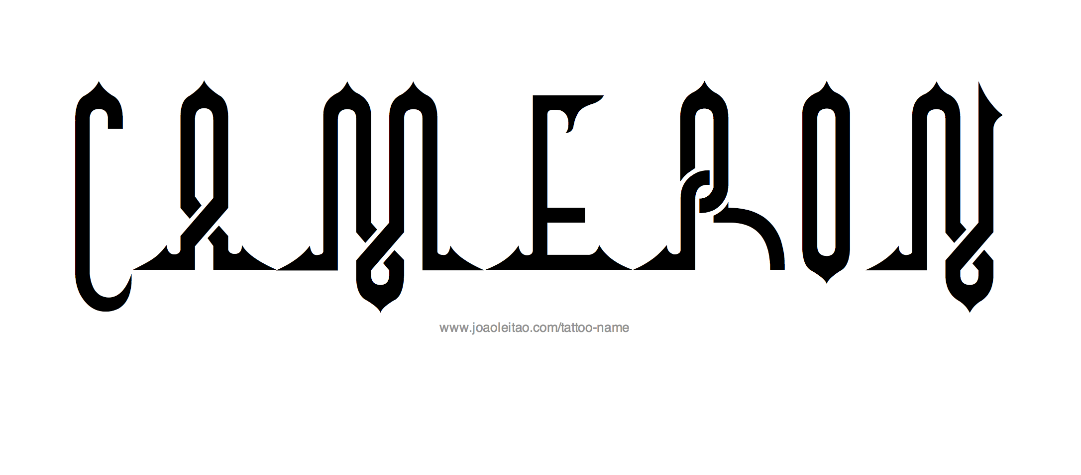 Cameron Name Tattoo Designs
