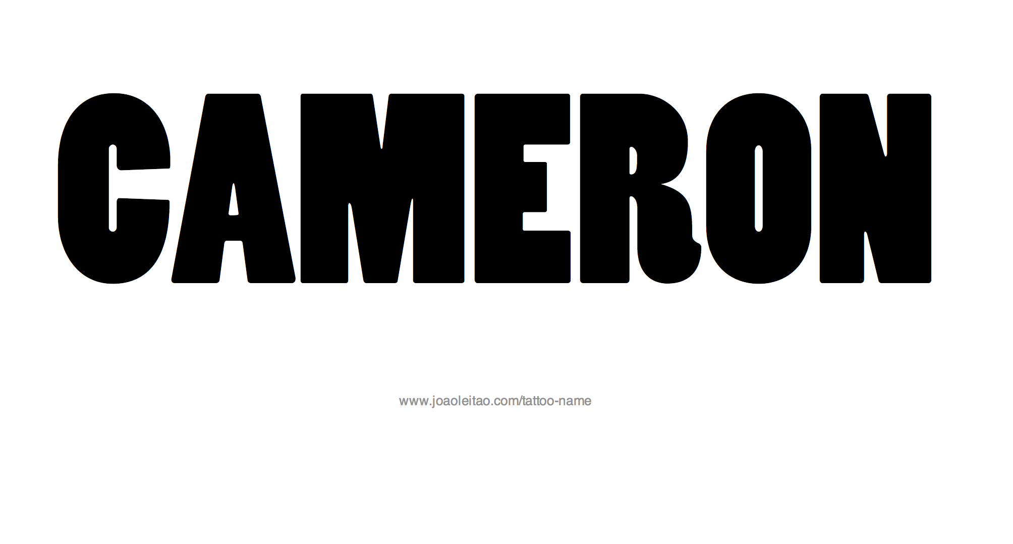 Cameron Name Tattoo Designs