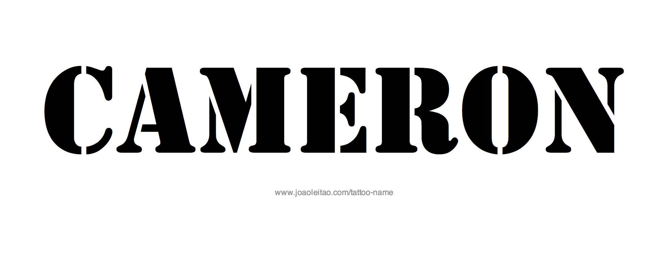 Cameron Name Tattoo Designs