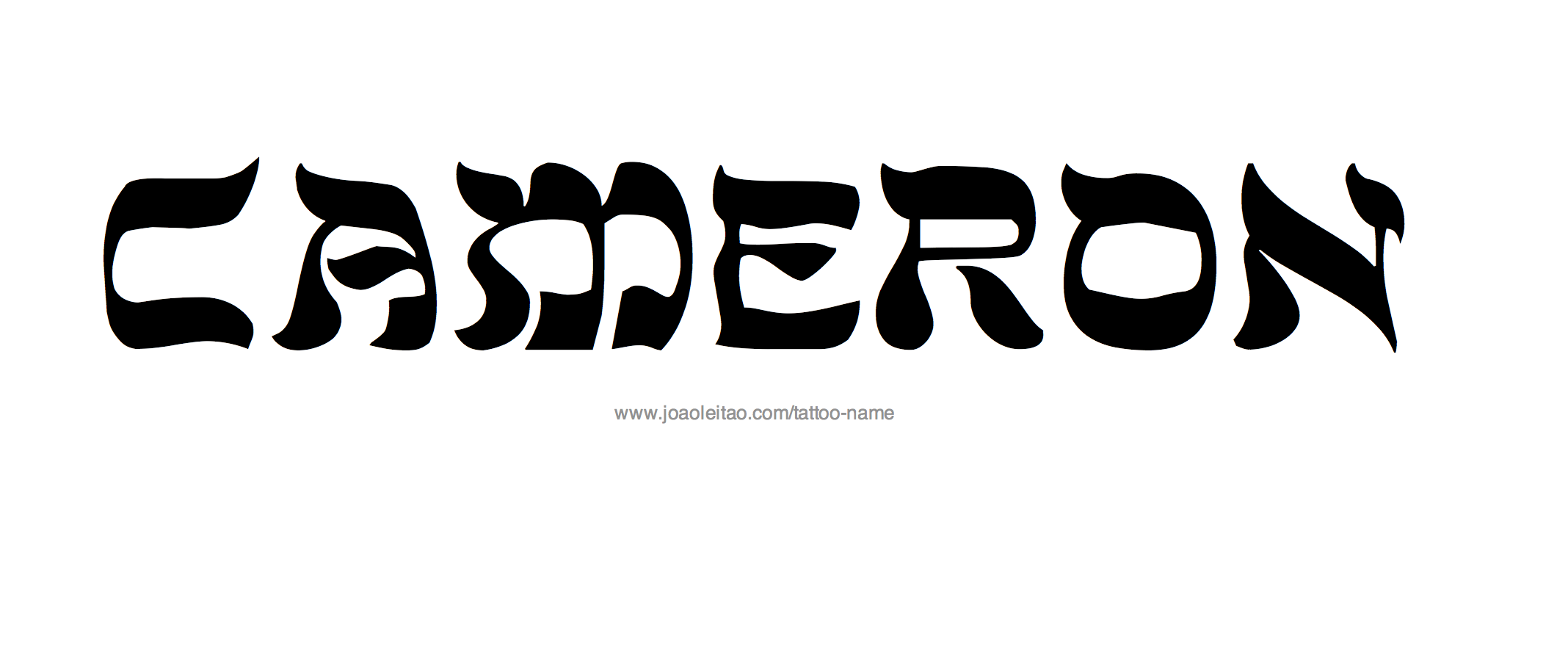 Cameron Name Tattoo Designs