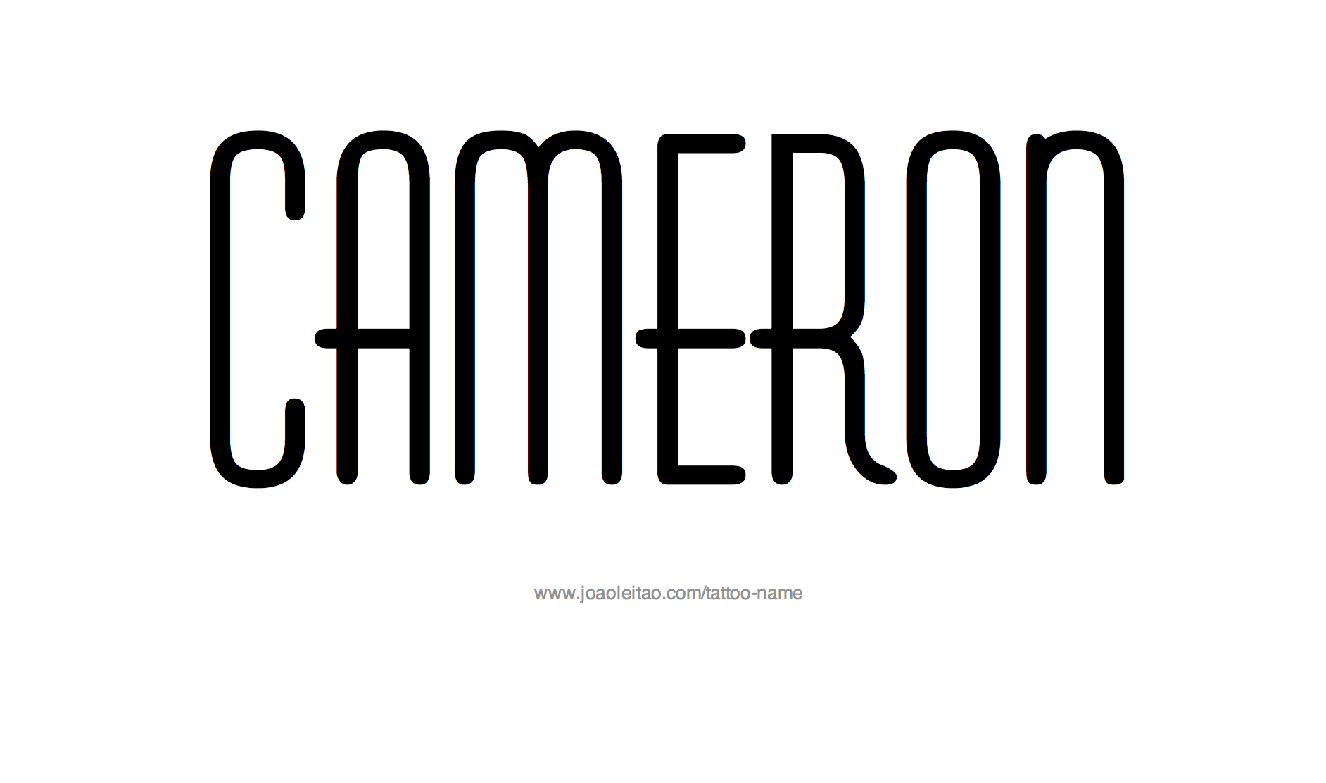 Cameron Name Tattoo Designs