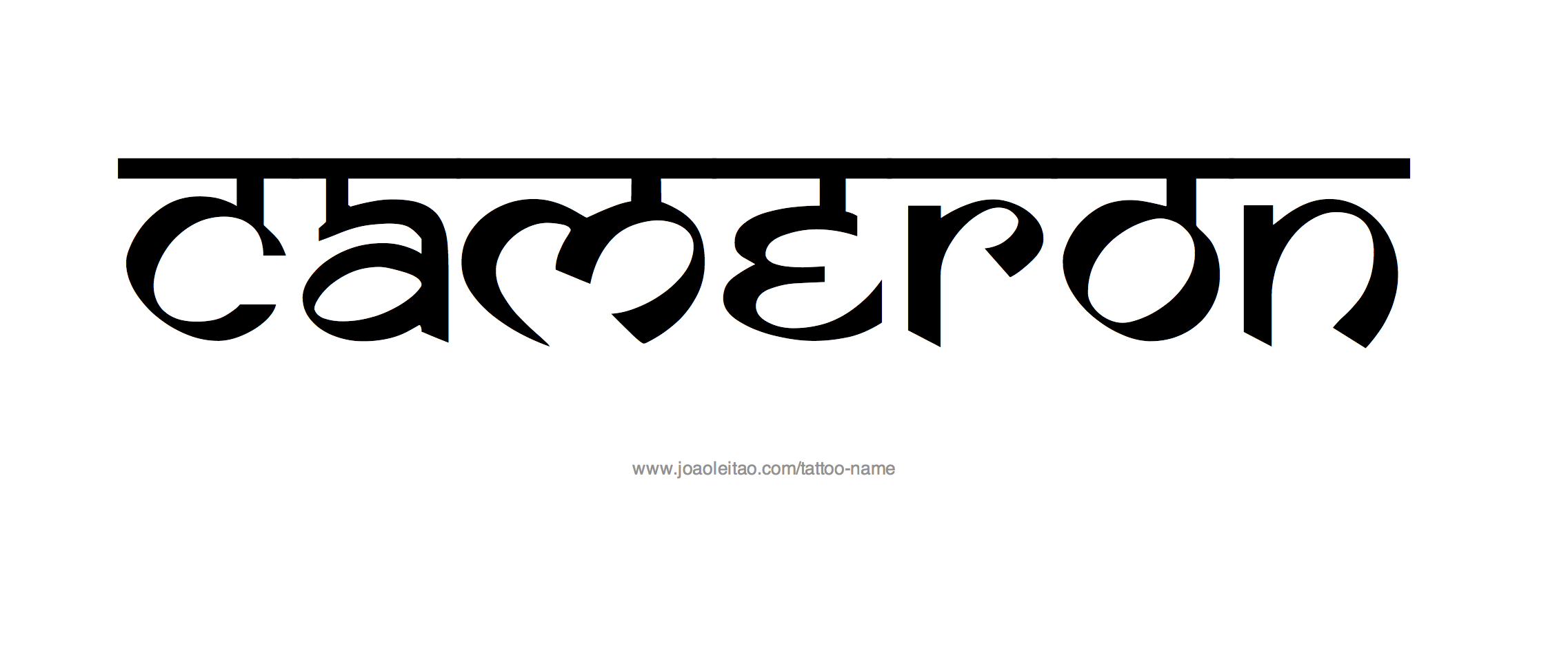 Cameron Name Tattoo Designs