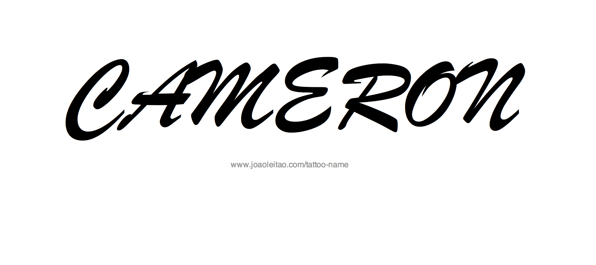 Cameron Name Tattoo Designs