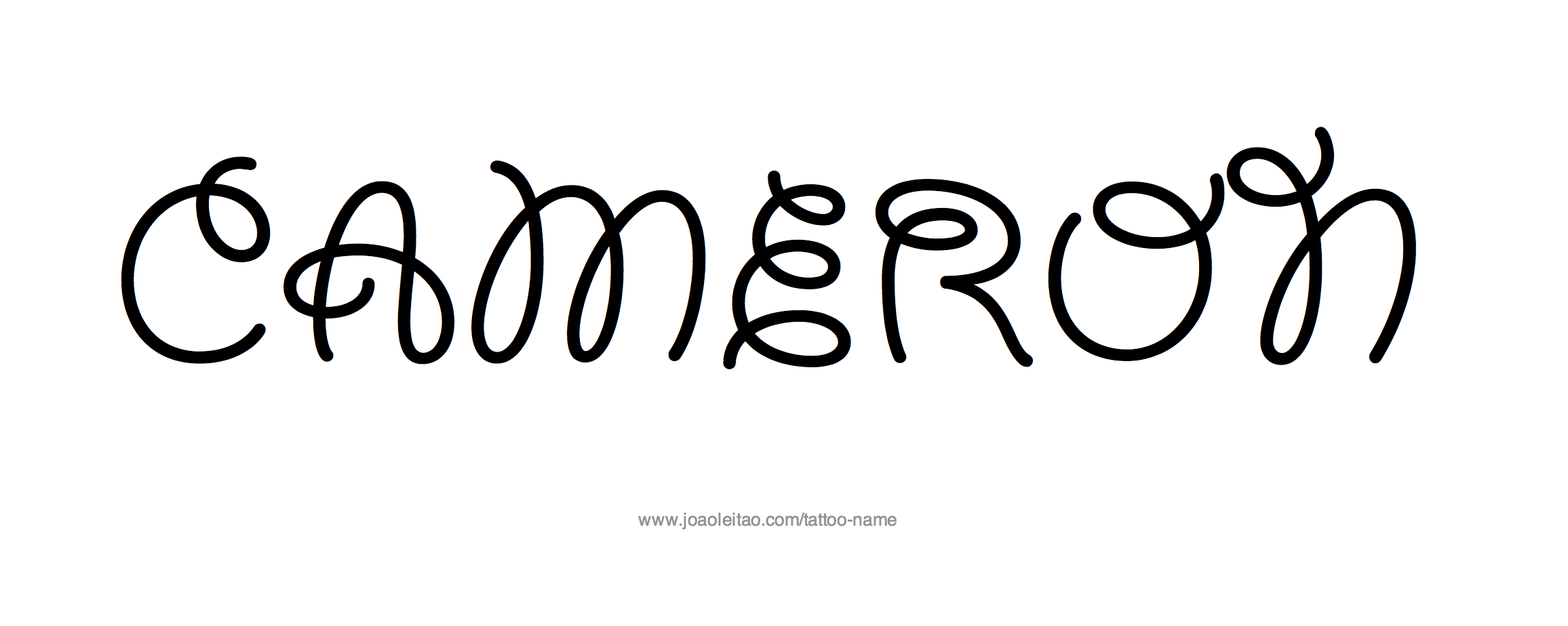 Cameron Name Tattoo Designs