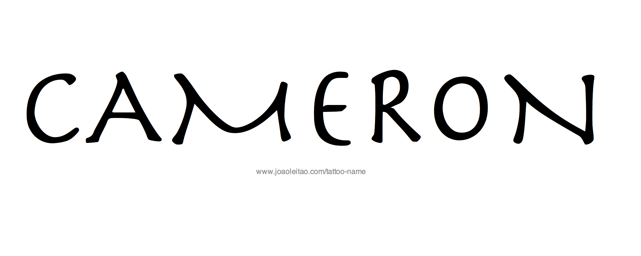 Cameron Name Tattoo Designs