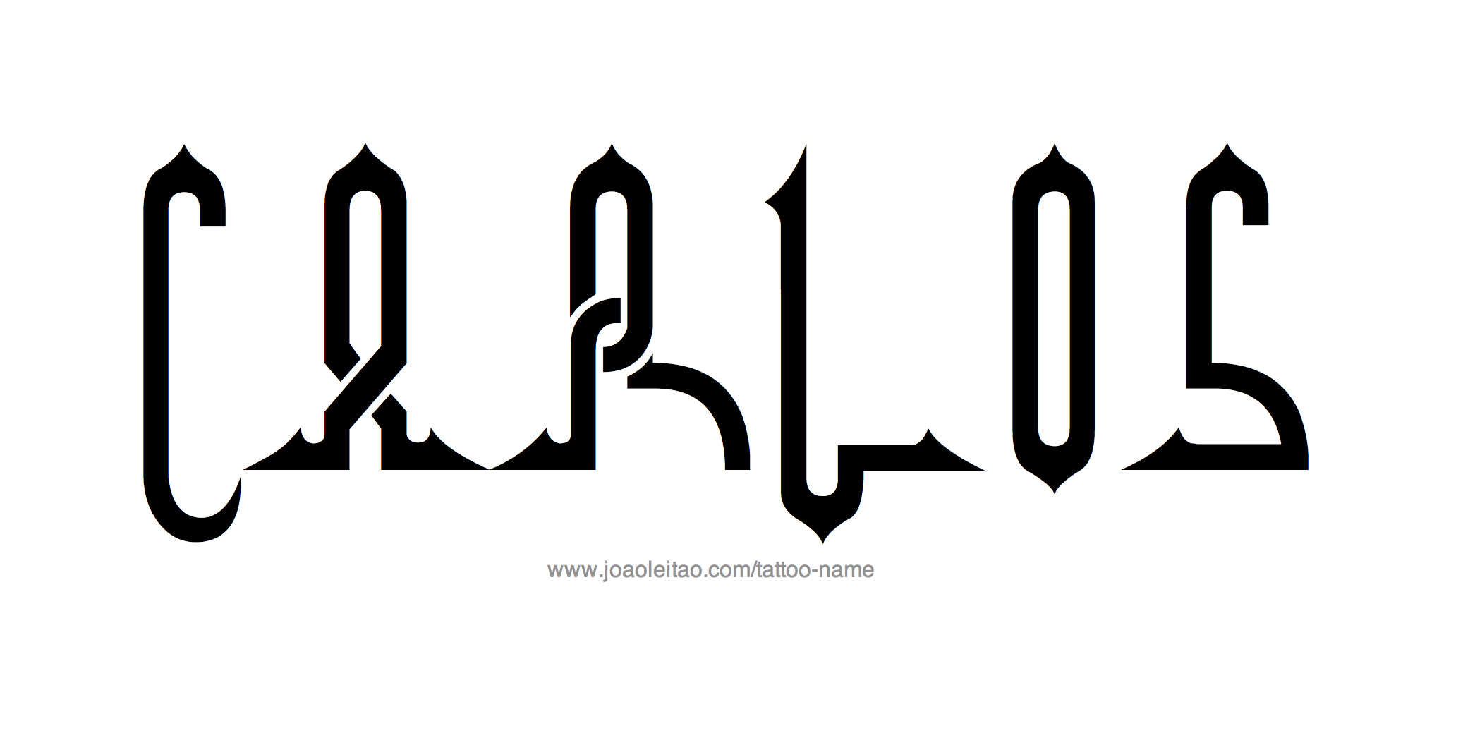 Carlos Name Tattoo Designs