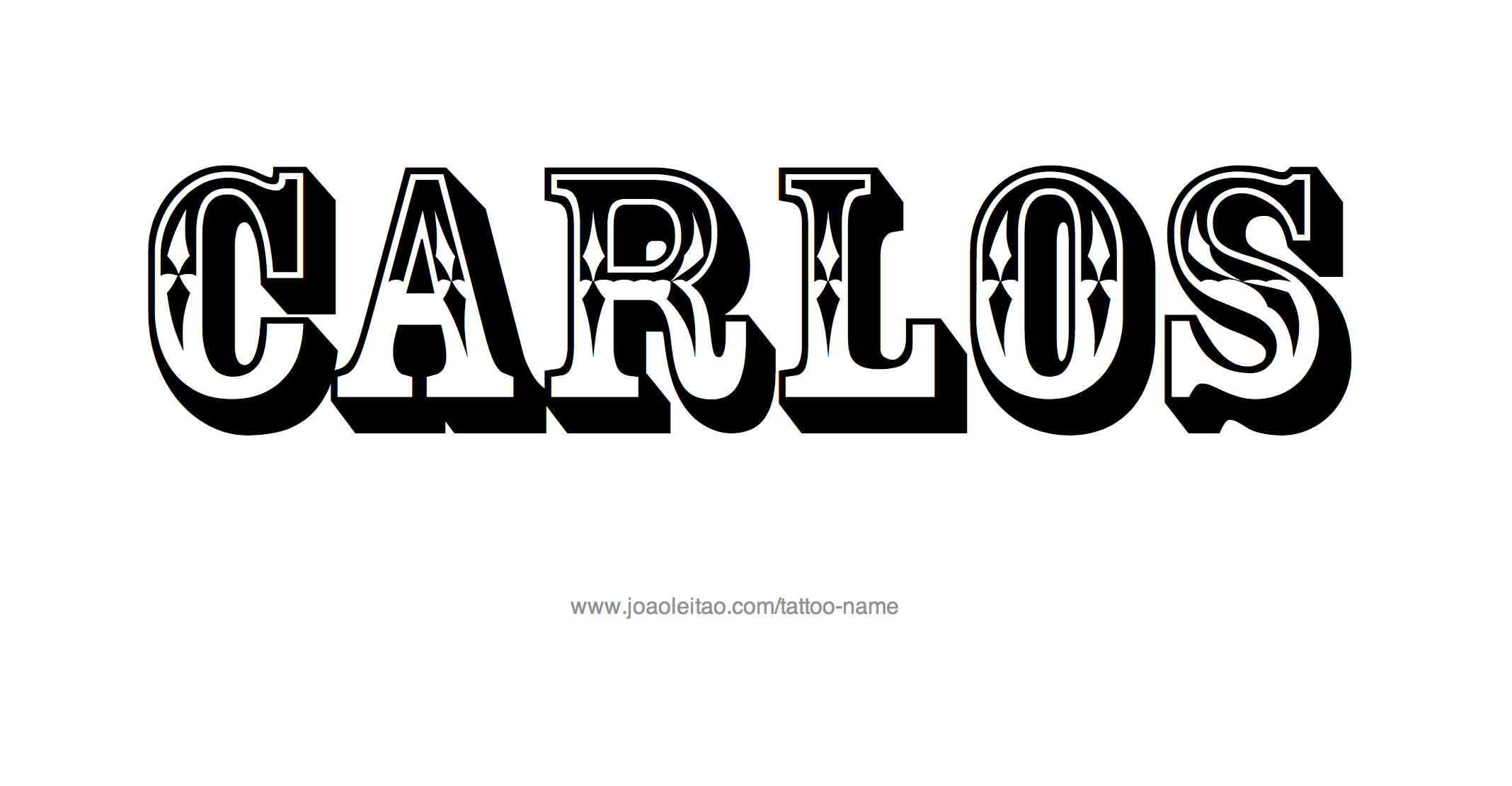 Carlos Name Tattoo Designs