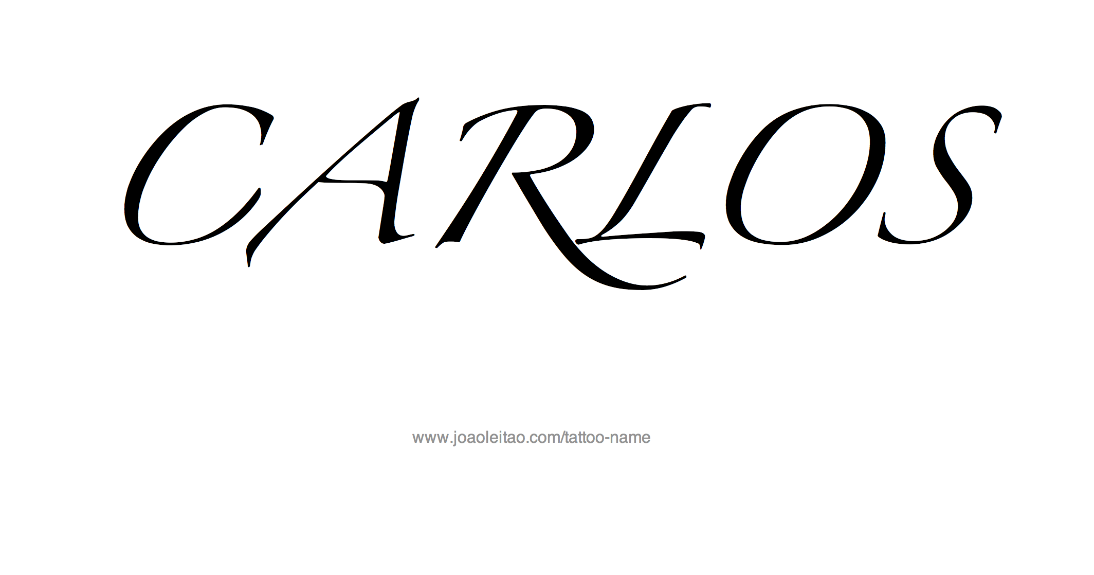 Carlos Name Tattoo Designs