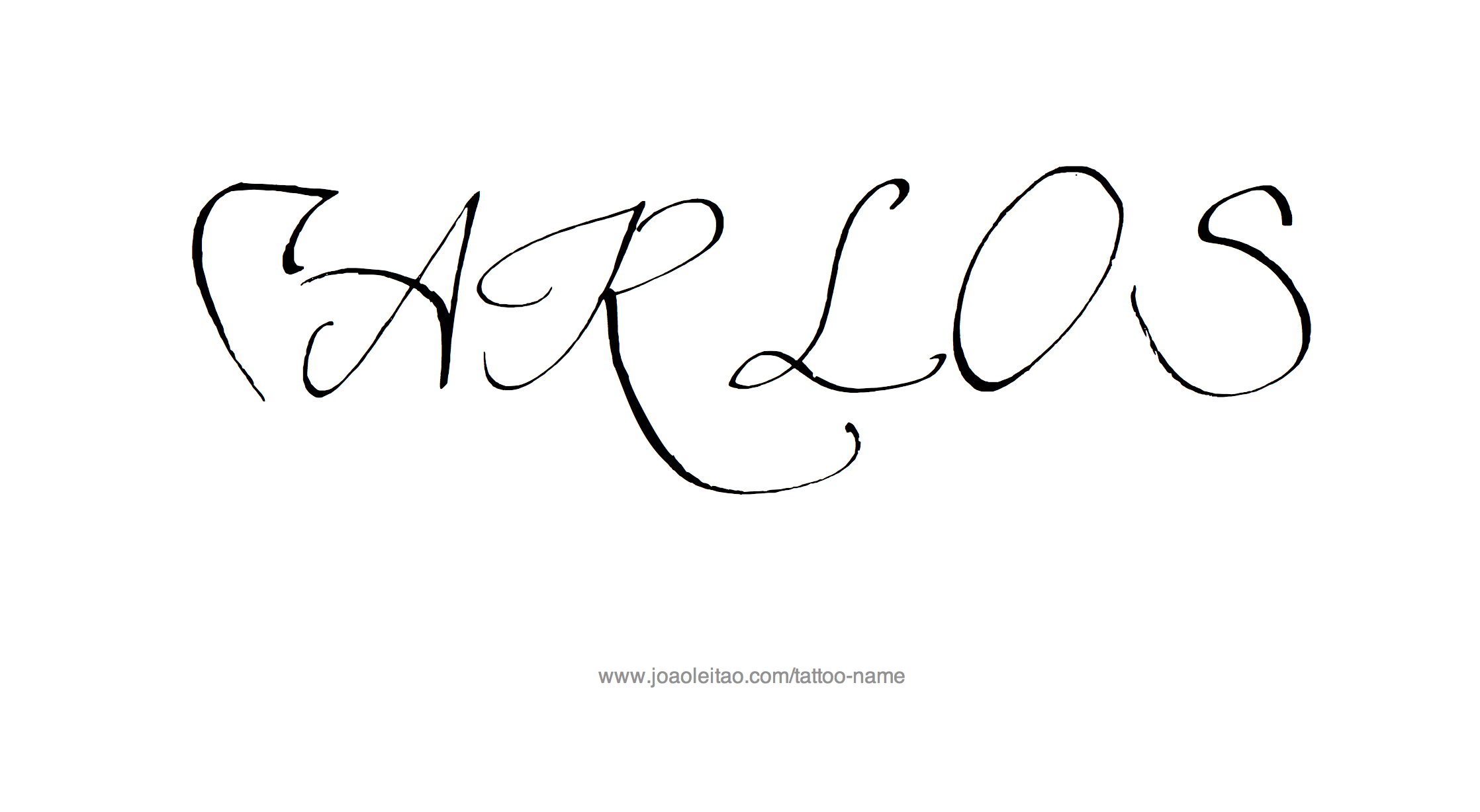 Carlos Name Tattoo Designs