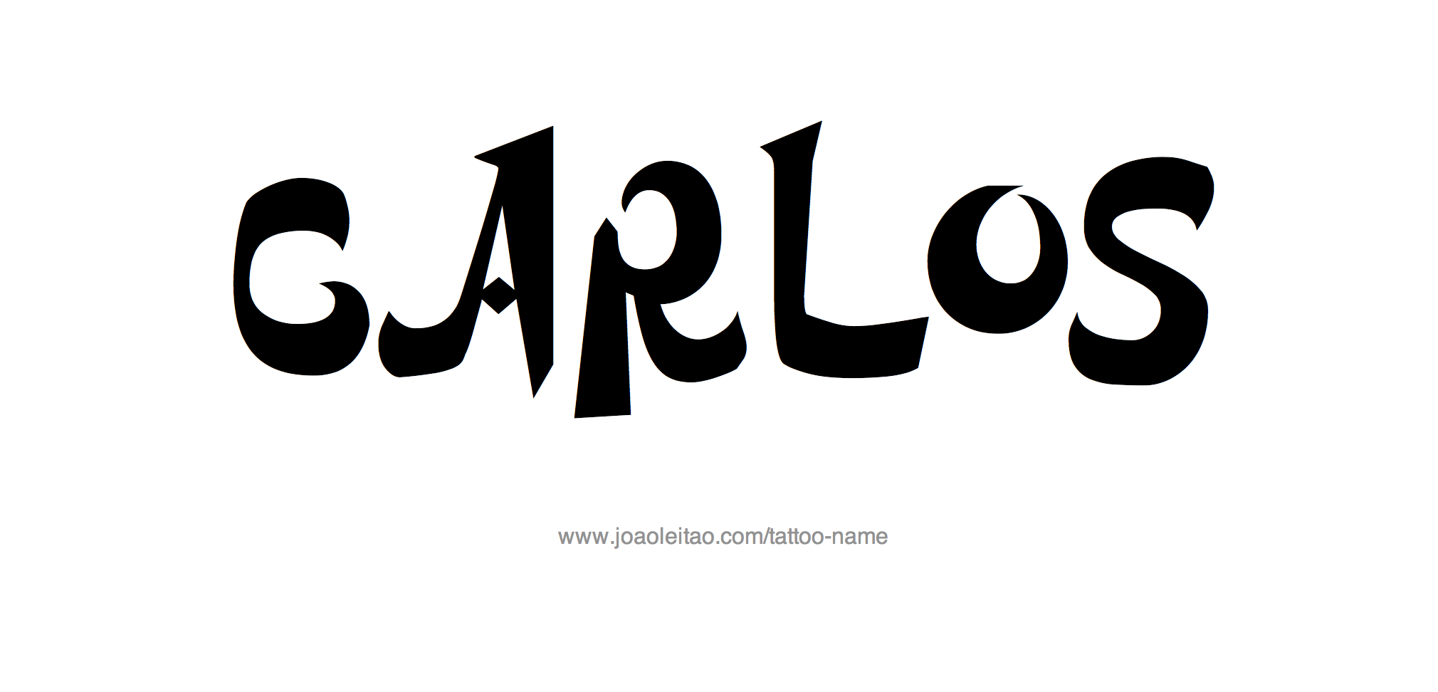 Carlos Name Tattoo Designs