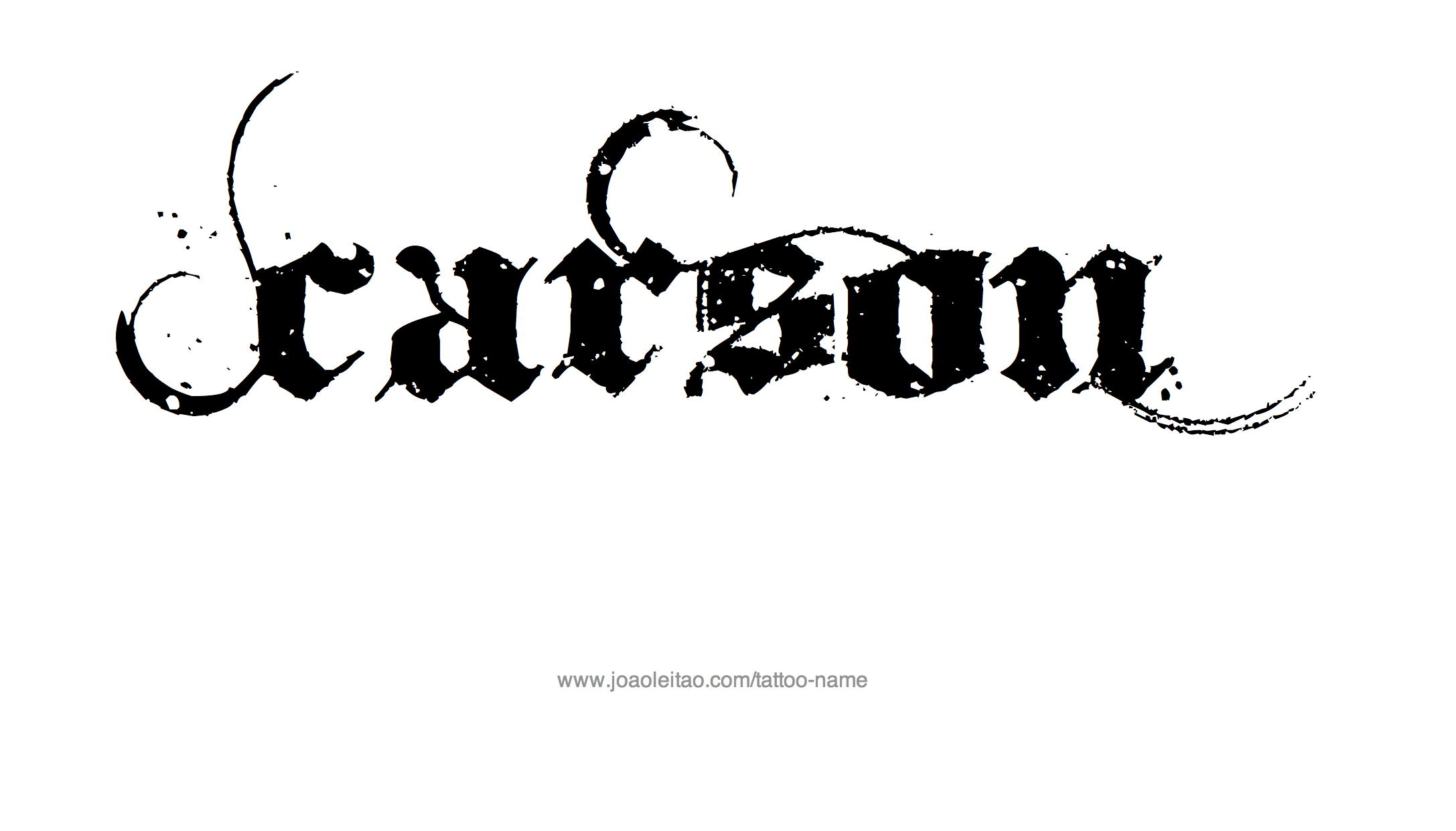 Carson Name Tattoo Designs