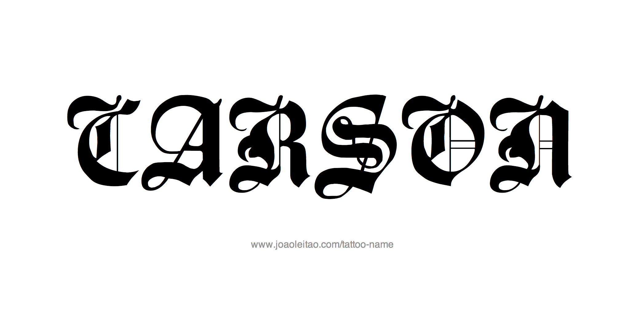 Carson Name Tattoo Designs