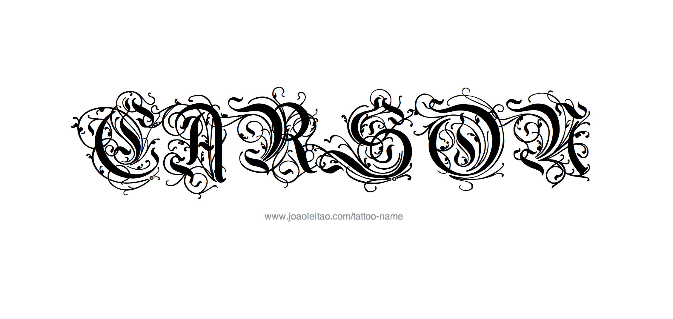 Carson Name Tattoo Designs