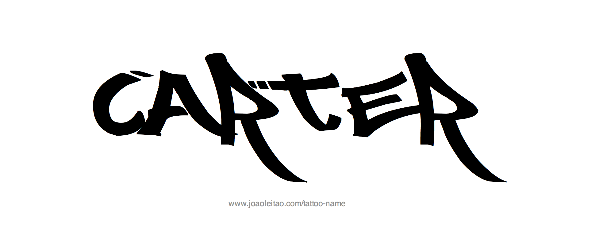 Carter Name Tattoo Designs