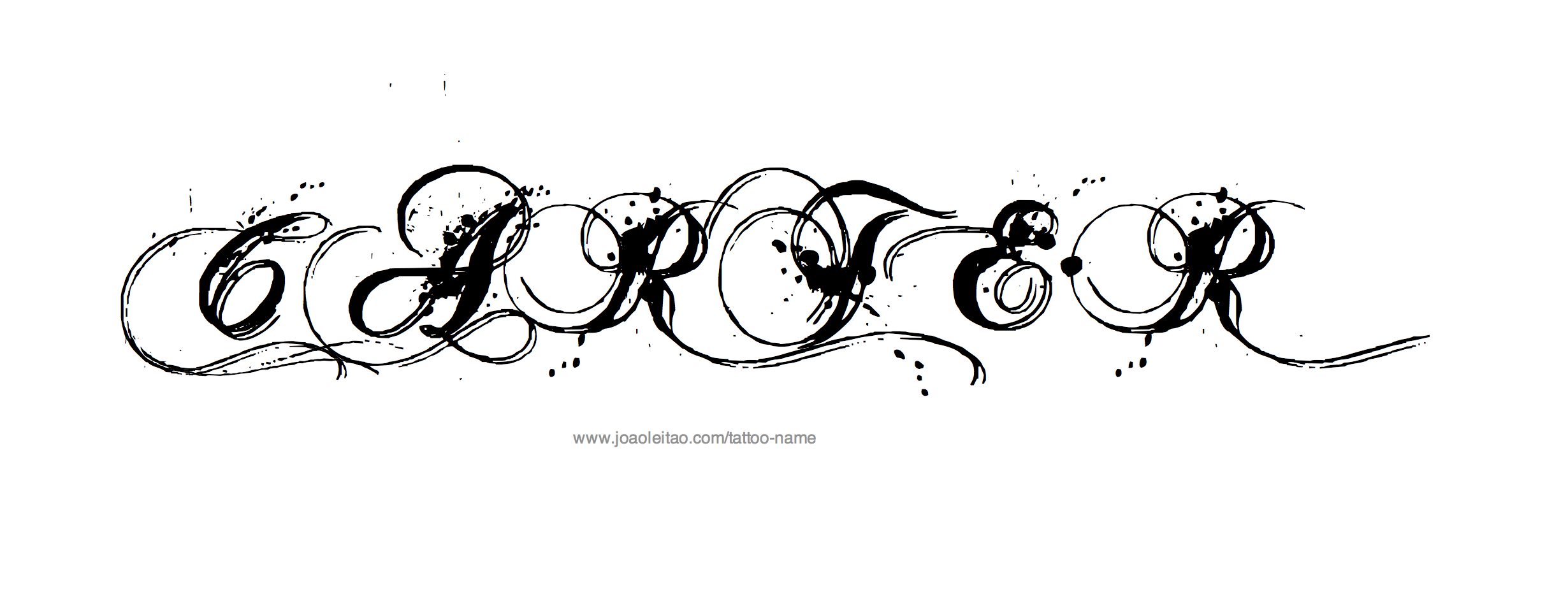 Carter Name Tattoo Designs