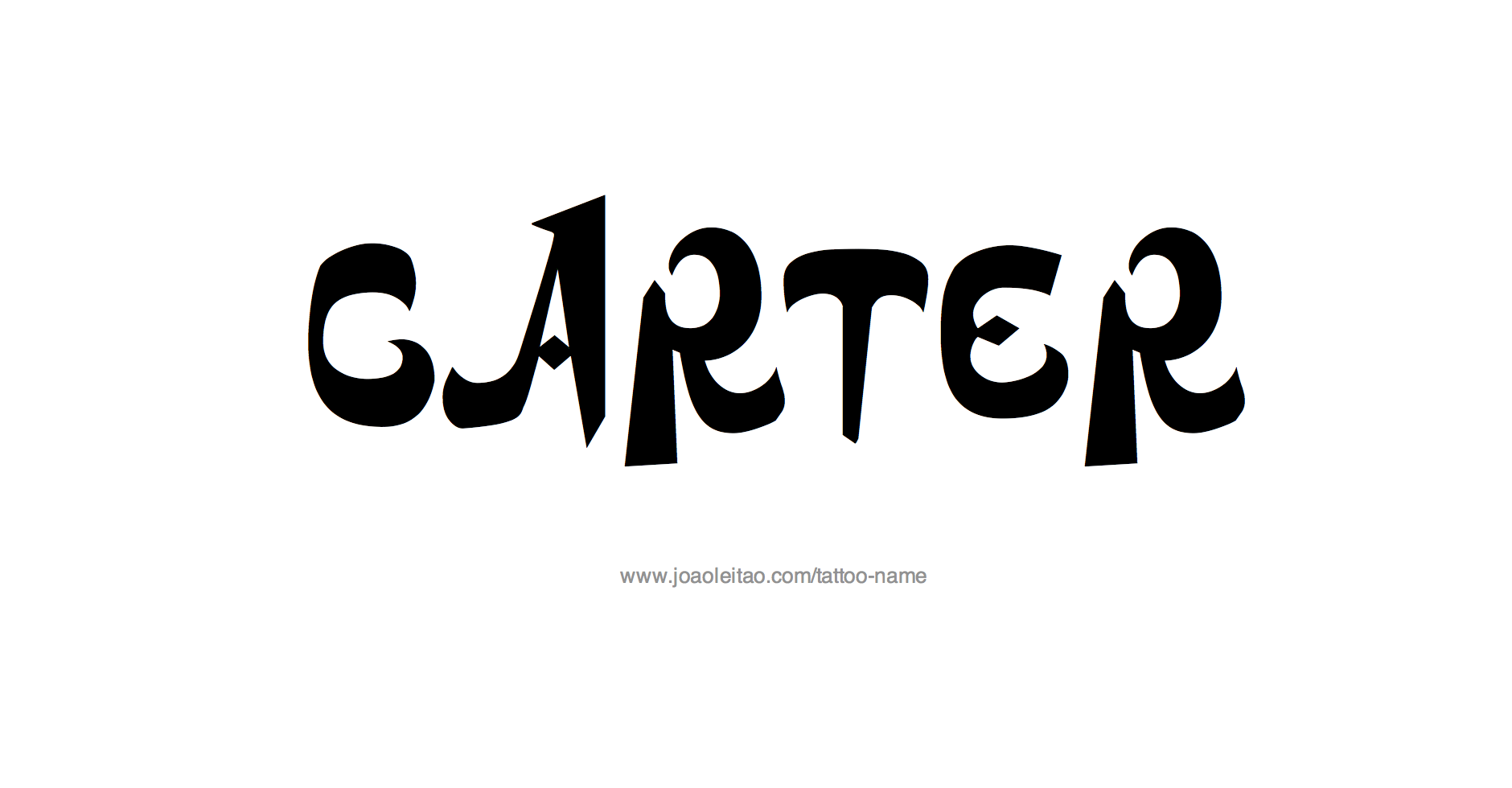 Carter Name Tattoo Designs