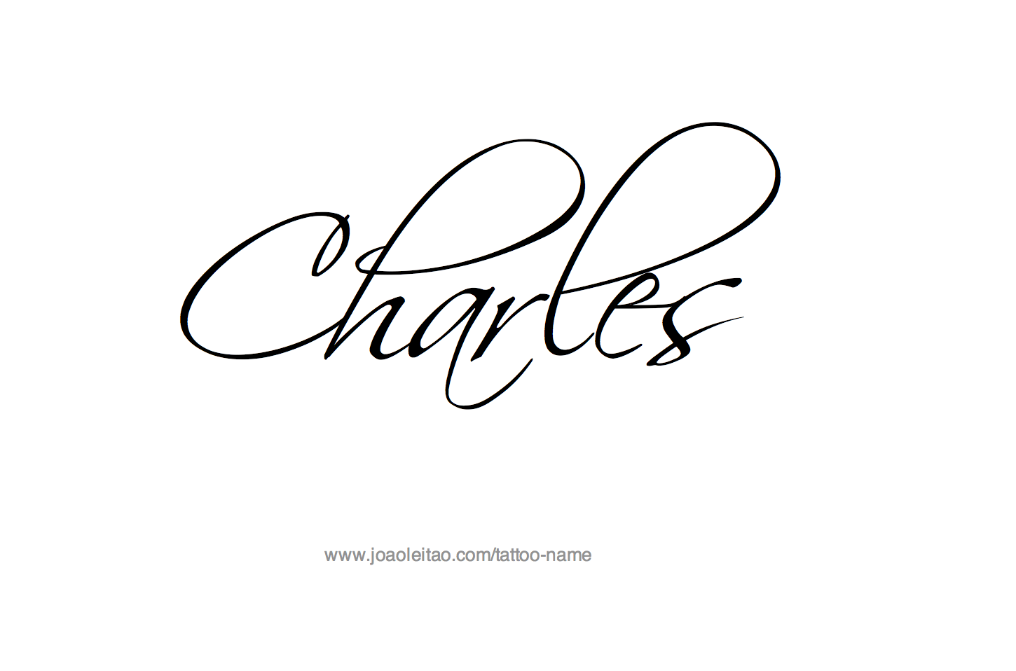 Charles Name Tattoo Designs