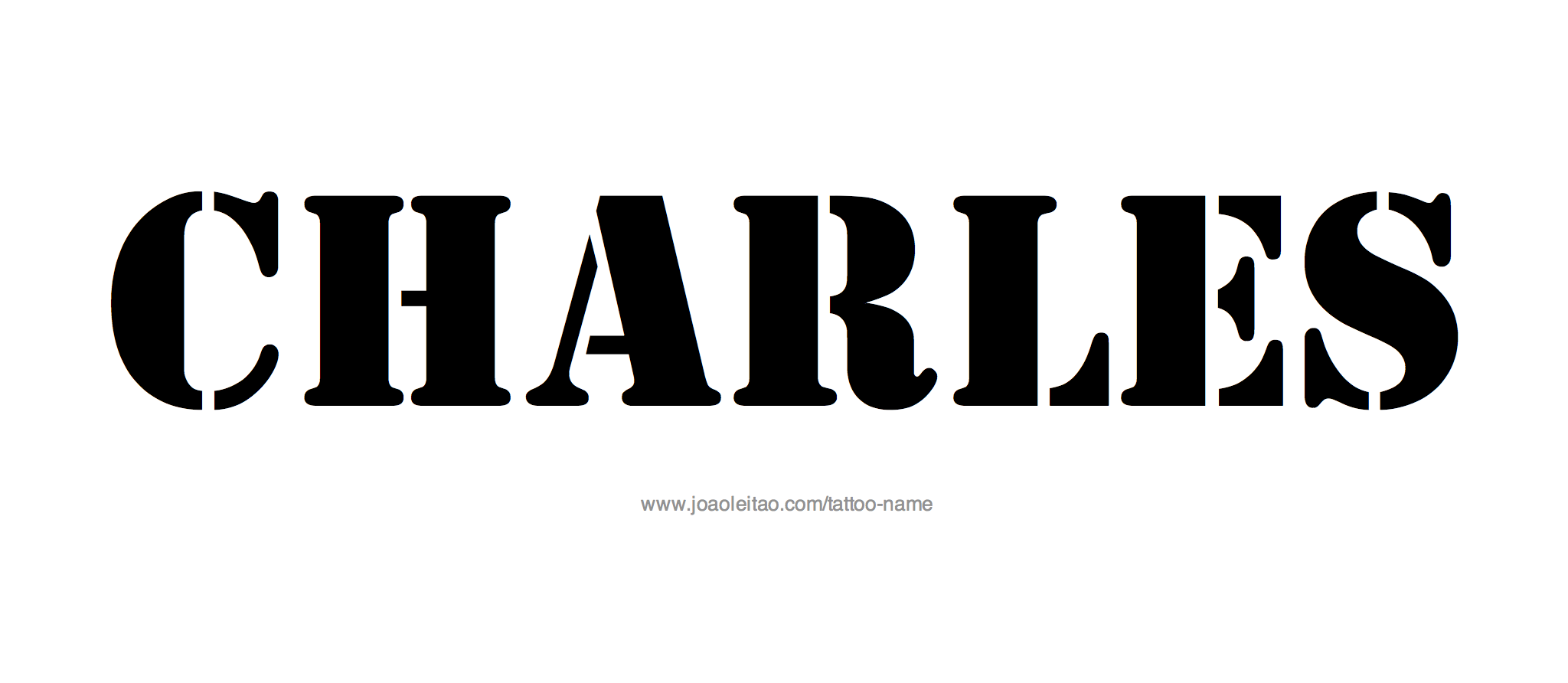 Charles Name Tattoo Designs