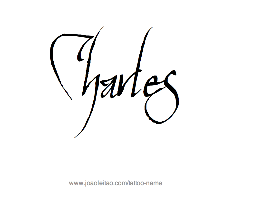 Charles Name Tattoo Designs