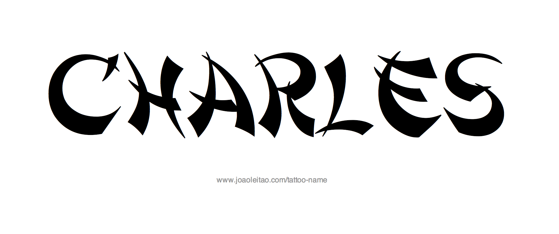 Charles Name Tattoo Designs