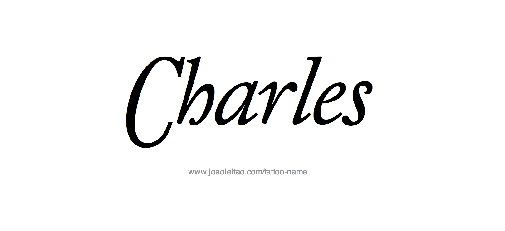 Charles Name Tattoo Designs