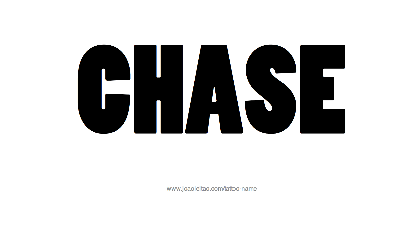 Chase Name Tattoo Designs