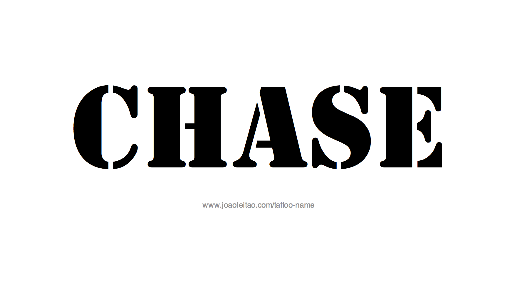 Chase Name Tattoo Designs